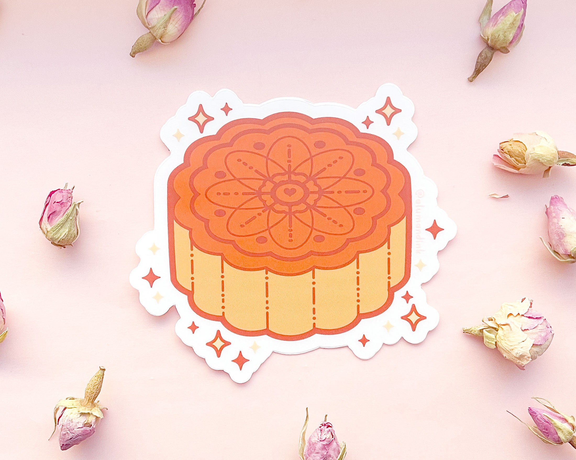 Starry Mooncake Clear Vinyl Sticker - Etsy