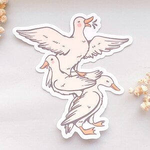 Quack Stack Ducks Clear Vinyl Sticker - Etsy