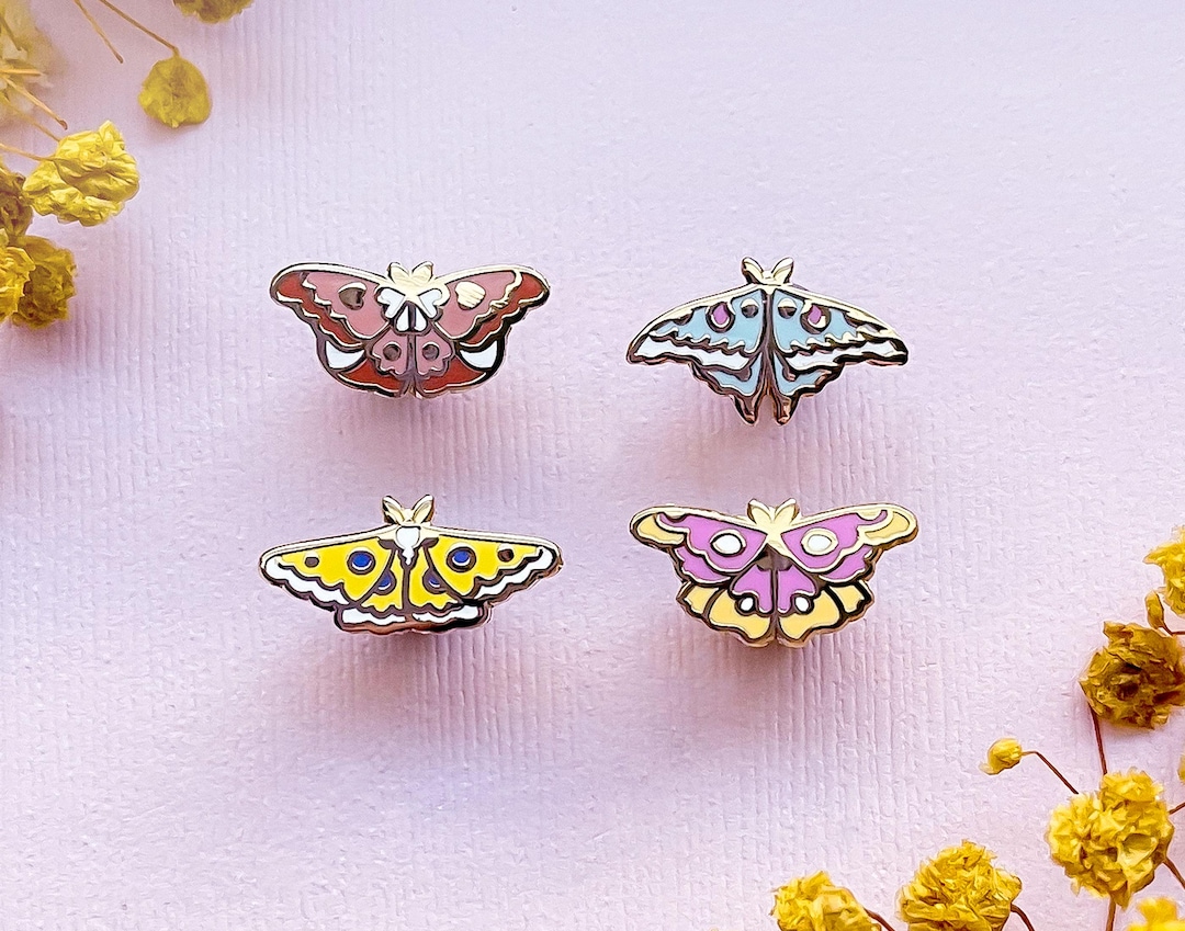 Mini Moths Board Filler Enamel Pin Set - Etsy