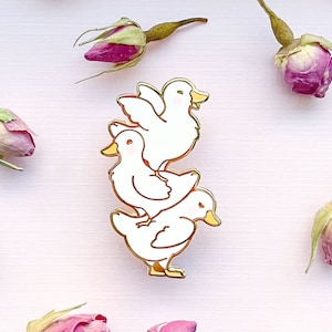 Cute Mini Ducks Quack Stack Enamel Pin - Etsy
