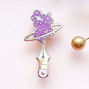 Inky Stars Enamel Pin - Etsy
