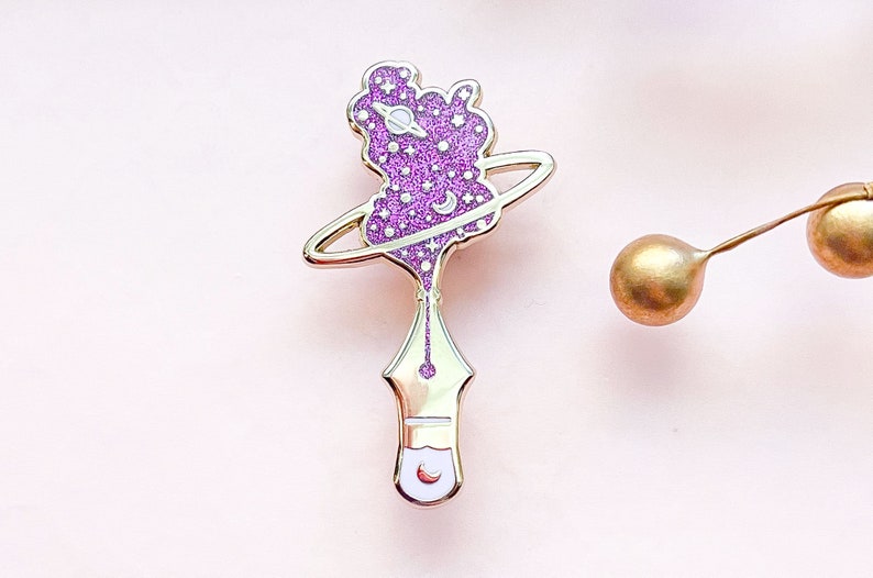 Inky Stars Enamel Pin - Etsy