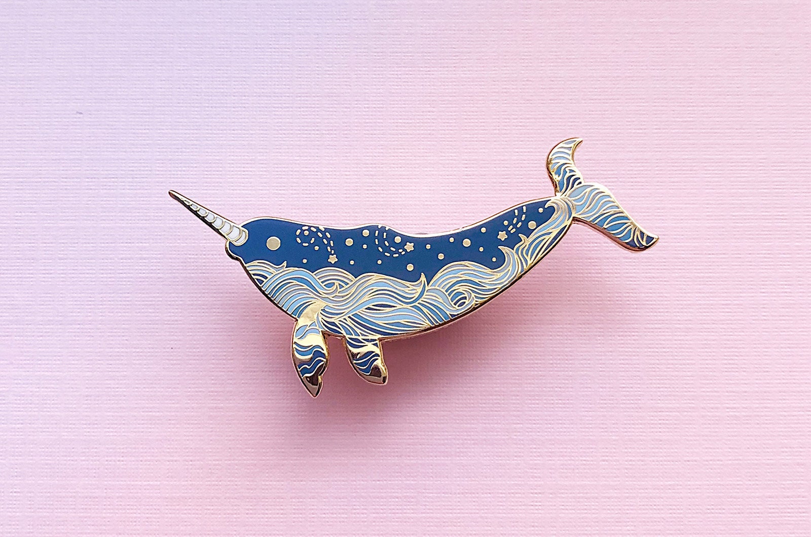 Starry Narwhal Enamel Pin | Etsy