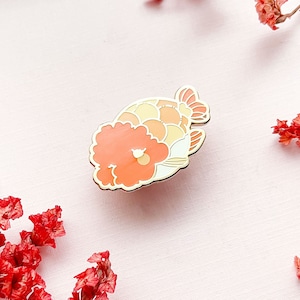 Chibi Ranchu Goldfish Enamel Pin - Etsy