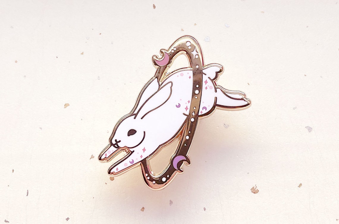 Cosmic Rabbit Enamel Pin - Etsy