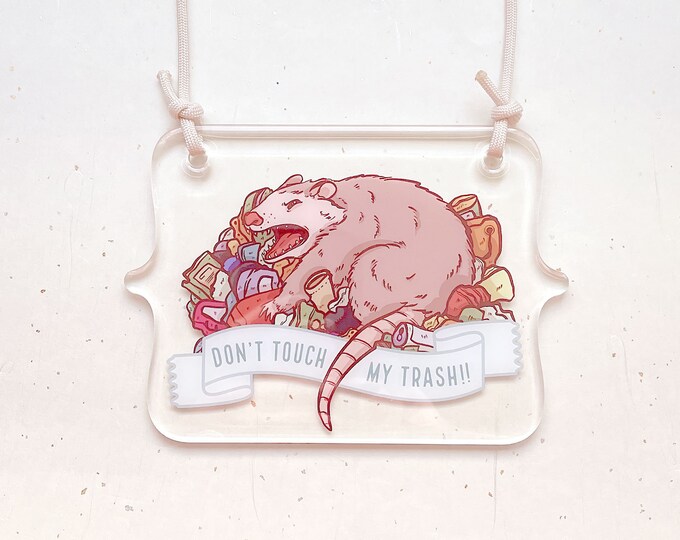 Don't Touch My Trash Possum Acrylic Sign - Etsy