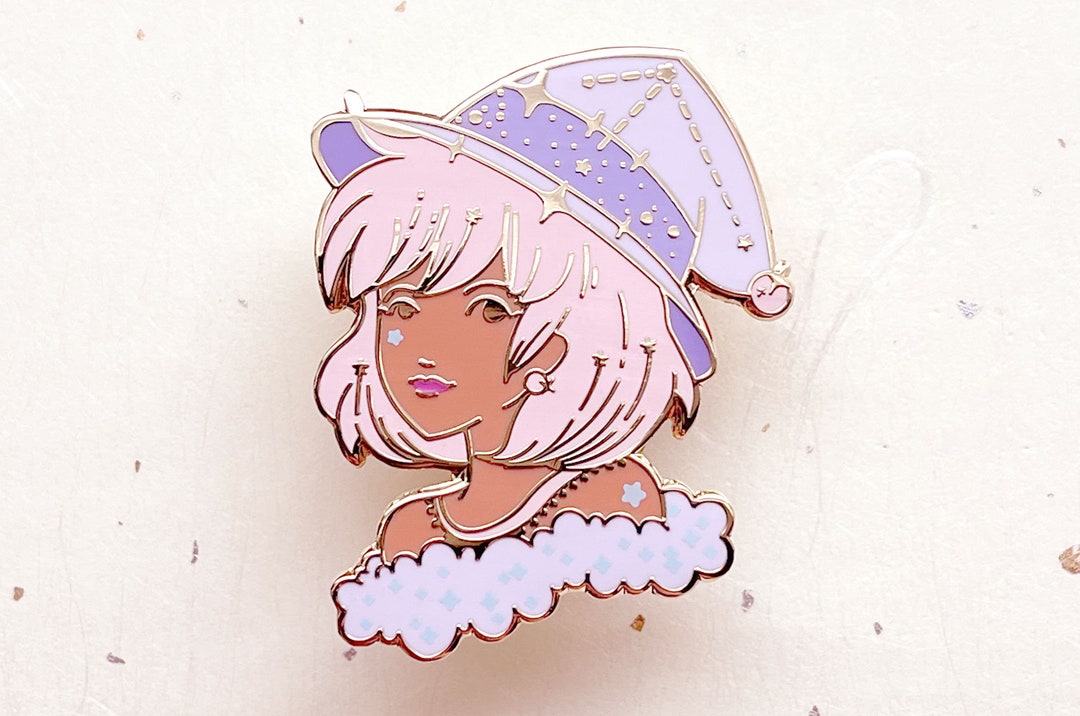 February Witch Amethyst Enamel Pin - Etsy