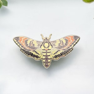 Death's Head Hawkmoth Enamel Pin - Etsy