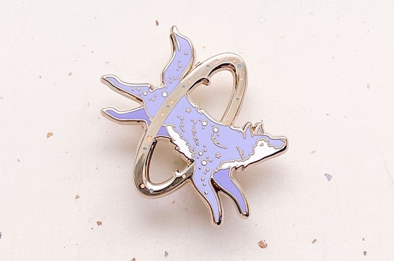 Cosmic Wolf Enamel Pin - Etsy