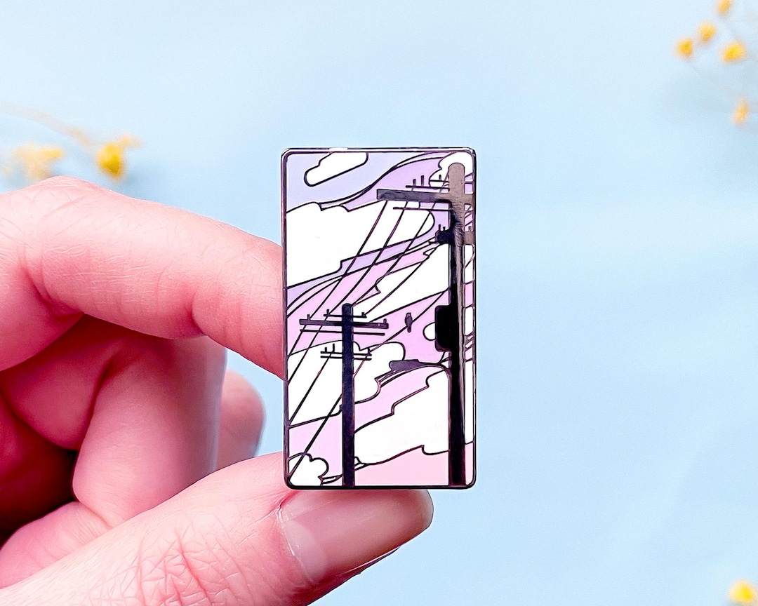 Electric Trees Power Lines Enamel Pin - Etsy