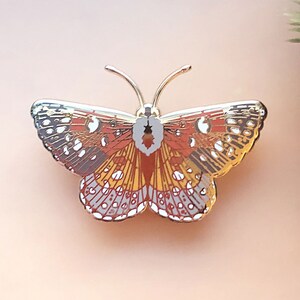 Mormon Metalmark Butterfly Enamel Pin - Etsy