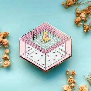 Indoor Pool Liminal Space Vaporwave Enamel Pin - Etsy