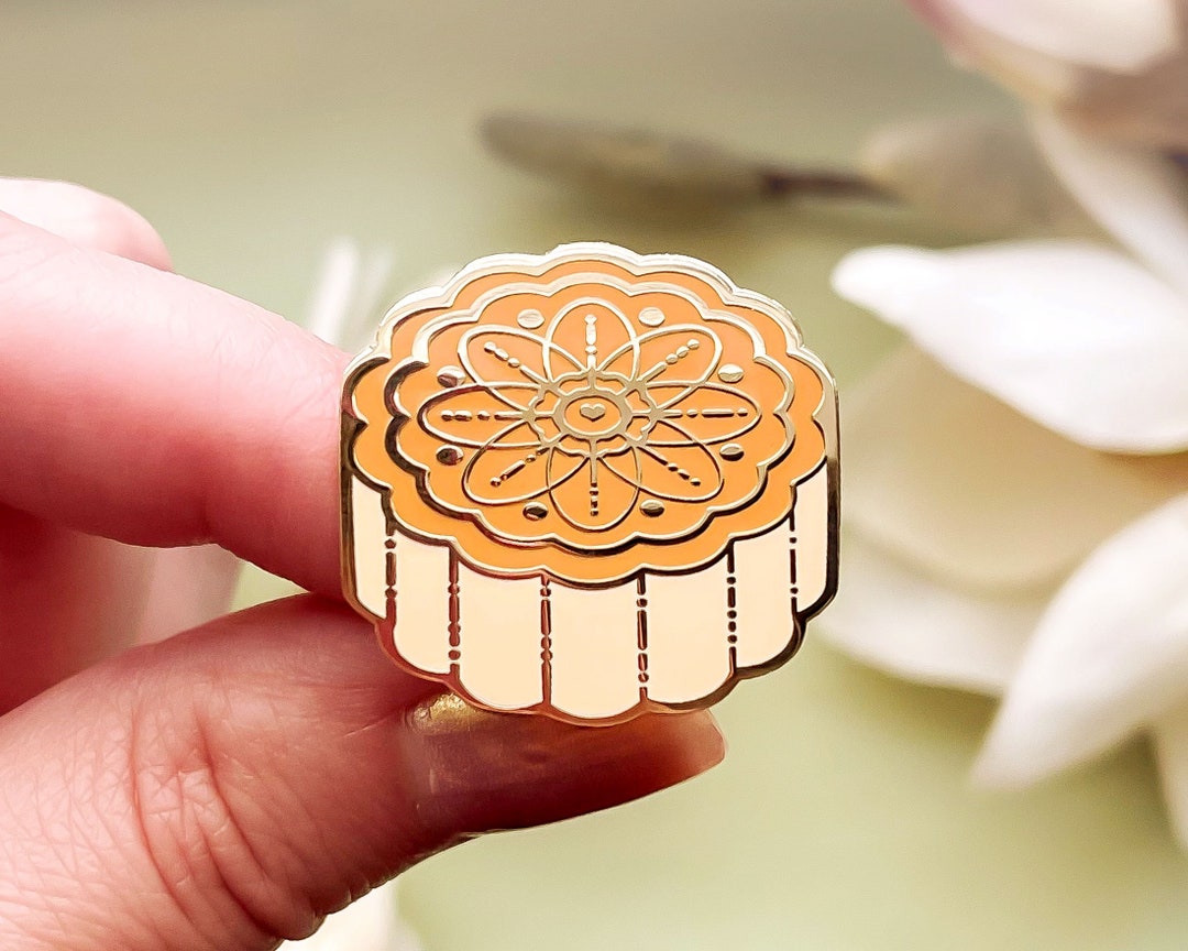 Starry Mooncake Autumn Festival Pastry Enamel Pin - Etsy