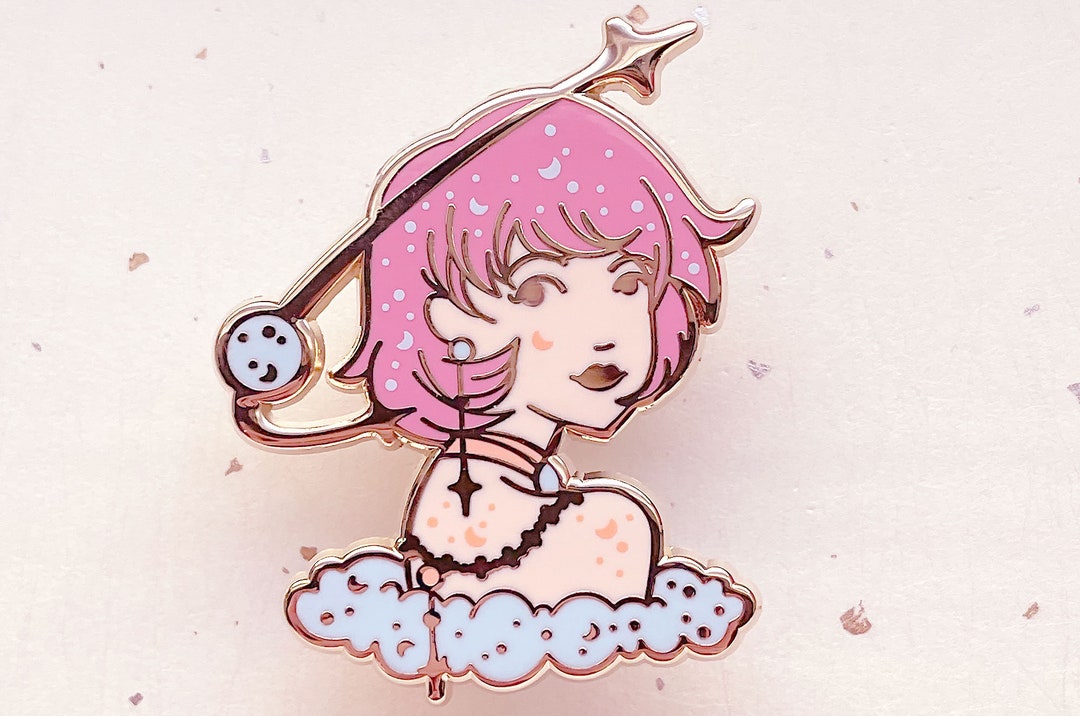 March Witch Aquamarine Enamel Pin - Etsy