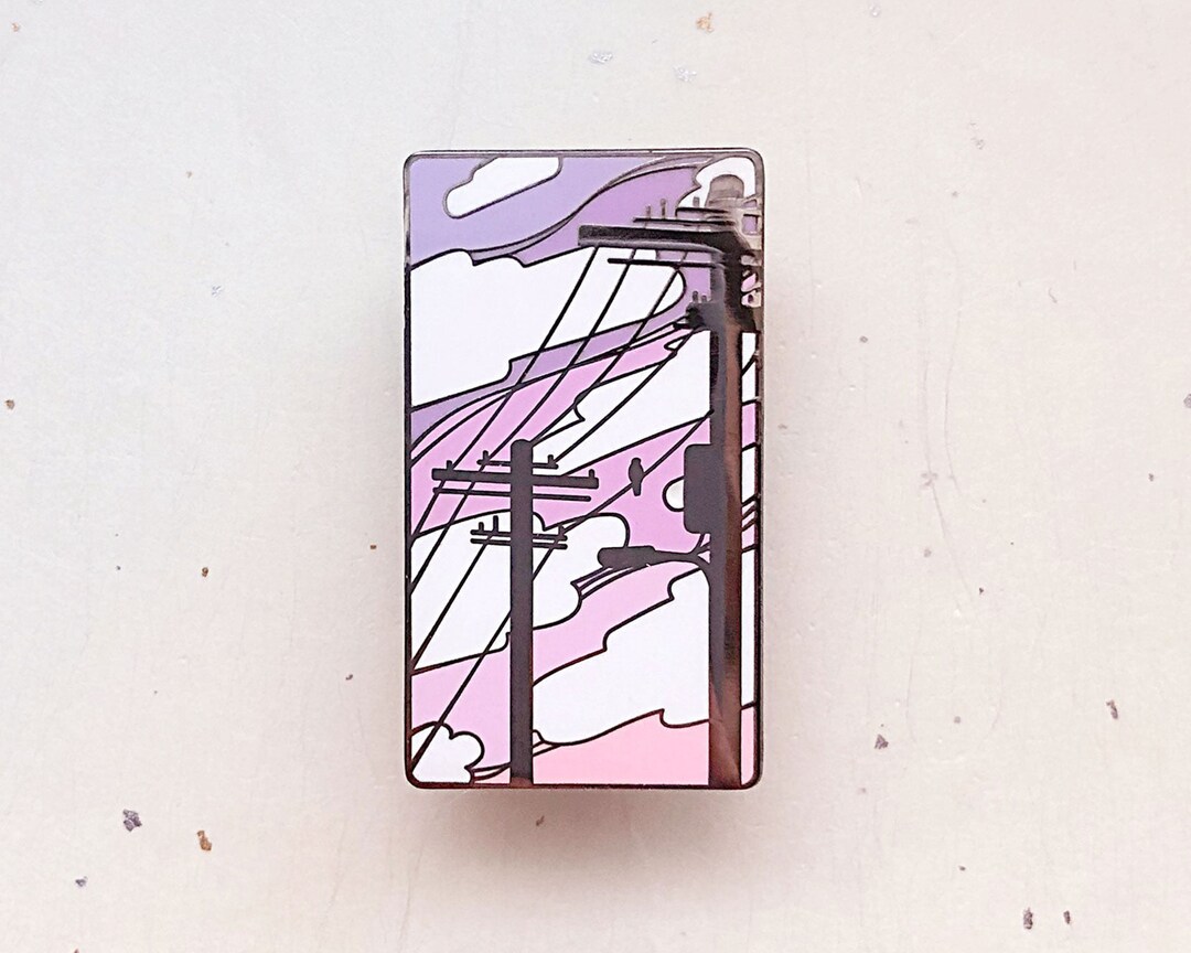 Electric Trees Power Lines Enamel Pin - Etsy