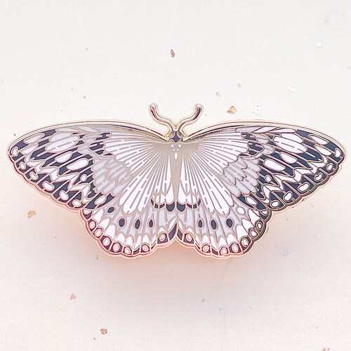 Red Admiral Butterfly Enamel Pin - Etsy