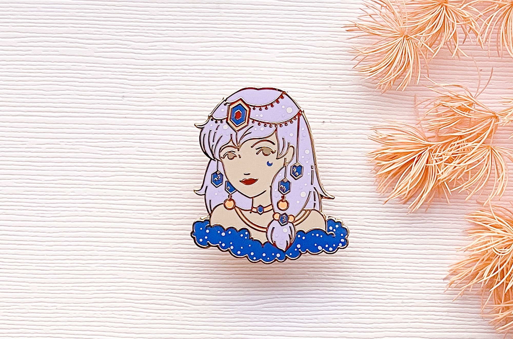 September Witch Sapphire Enamel Pin | Etsy