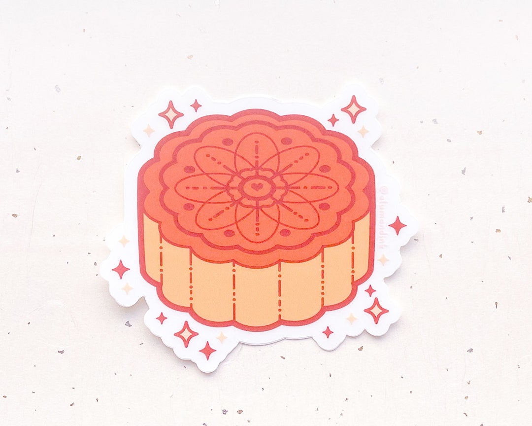 Starry Mooncake Clear Vinyl Sticker - Etsy