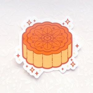 Starry Mooncake Clear Vinyl Sticker - Etsy