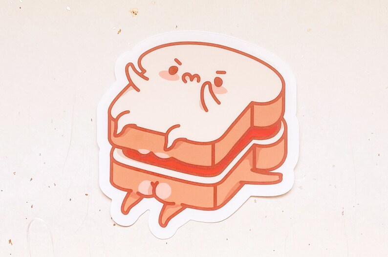 Toasties Clear Vinyl Sticker - Etsy