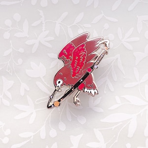 Cosmic Hawk Enamel Pin - Etsy