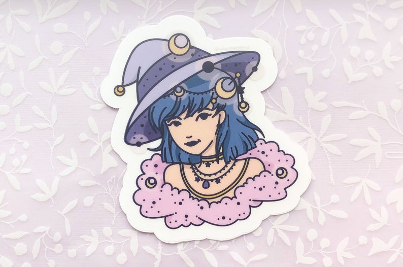 Alexandrite June Star Witch Clear Vinyl Sticker | Etsy
