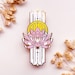 Sacred Lotus Sun and Star Pillar Enamel Pin - Etsy