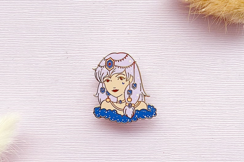 September Witch Sapphire Enamel Pin | Etsy