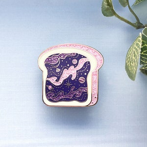 Space Toast Galaxy Enamel Pin - Etsy