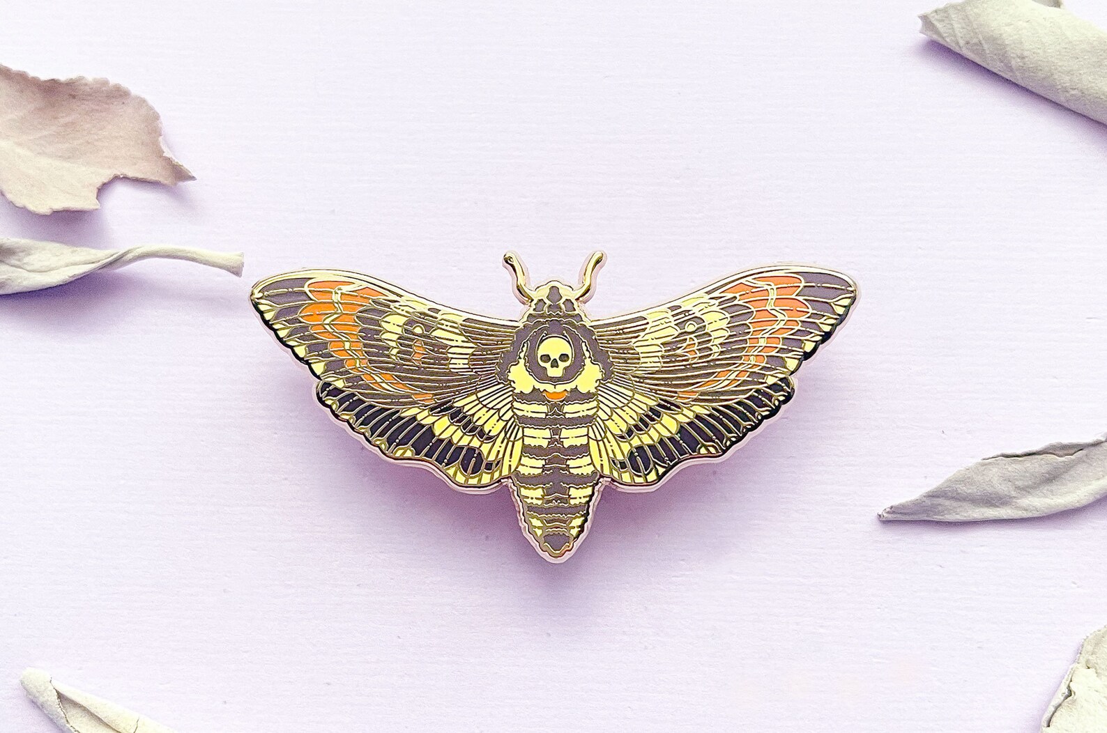Death's Head Hawkmoth Enamel Pin - Etsy