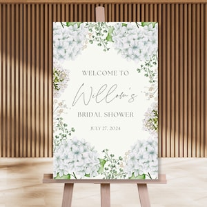 Hydrangea Welcome Sign - Hydrangea Theme - Flower Garden - Bridal ...