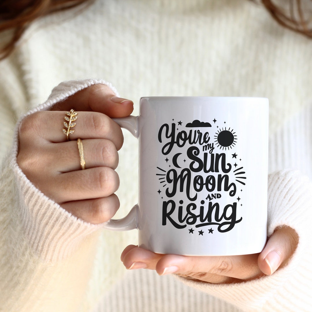 SVG CUT FILE- Sun, Moon and Rising - Etsy