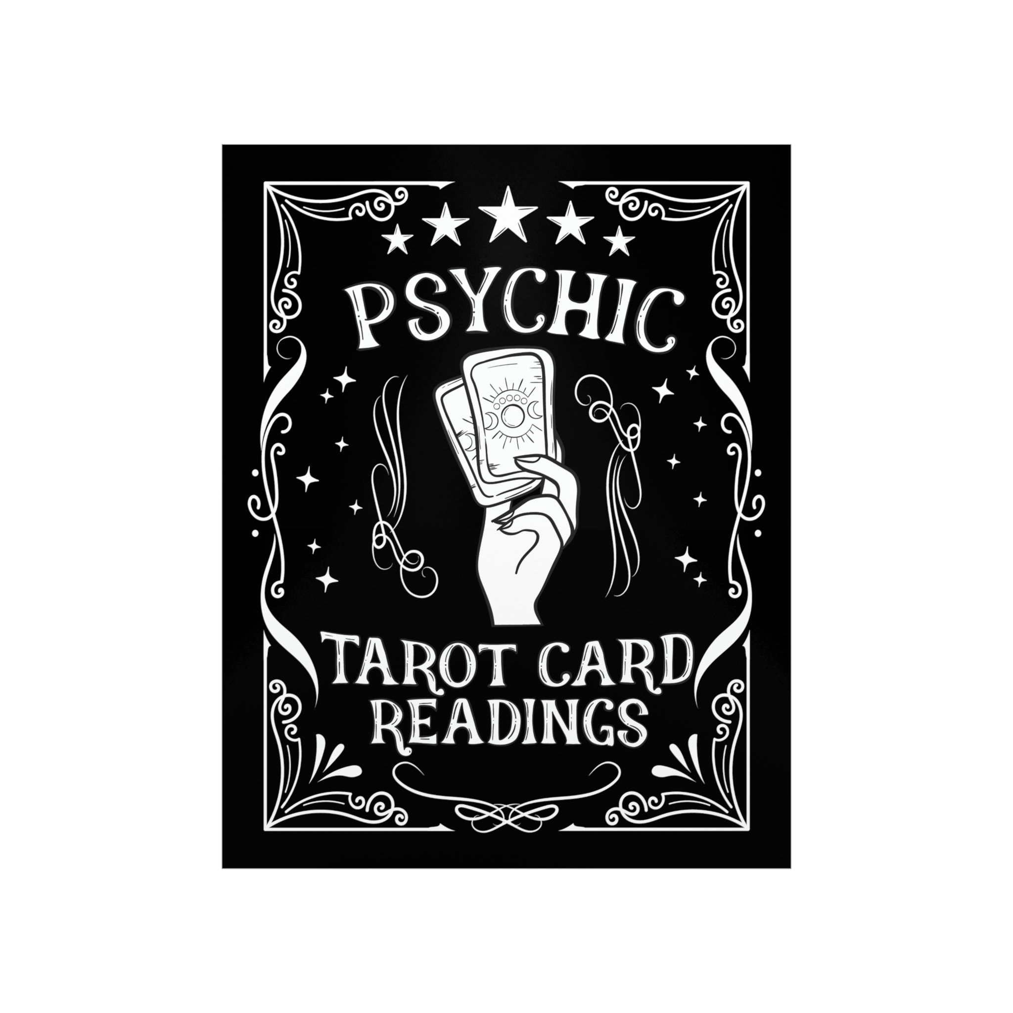 Vintage Tarot Card Reader Poster - Etsy