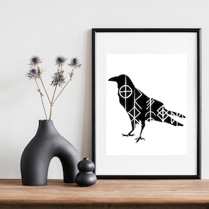 8 X 10 Printable Wall Art- Runic Animals - Etsy