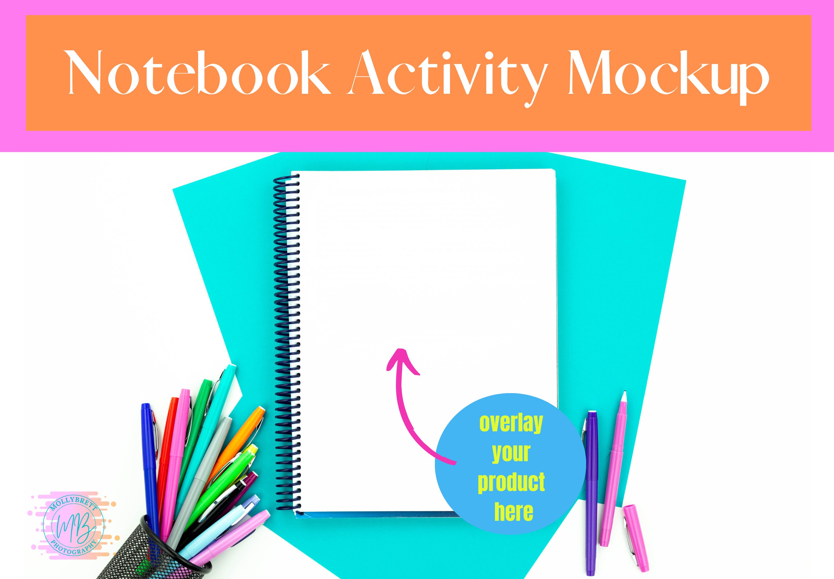 Spiral Notebook Mockup - Etsy