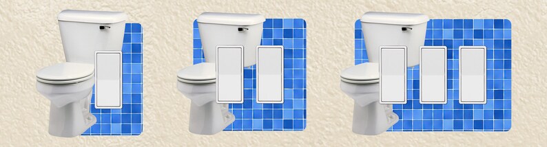 Toilet Bowl Bathroom Wall Plate Switch Paddle Electric Outlet - Etsy
