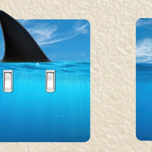 Great White Shark Fin Wall Plate Switch Paddle Electric Outlet Rocker ...