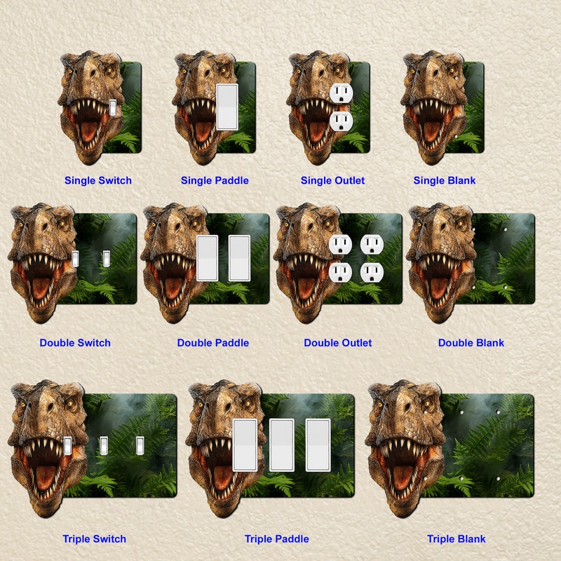 Switch Covers Dinosaur - Etsy