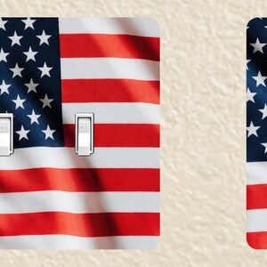 American Flag Wall Plate Switch Paddle Electric Outlet Rocker ...