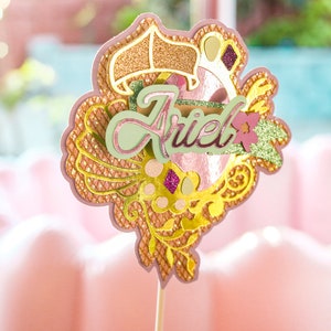 Princess Ariel Fairy Tale Cake Topper SVG File for Cutting Machine ...