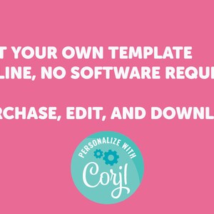 Donut Box and Milk Invitation Edit Yourself Corjl | Etsy