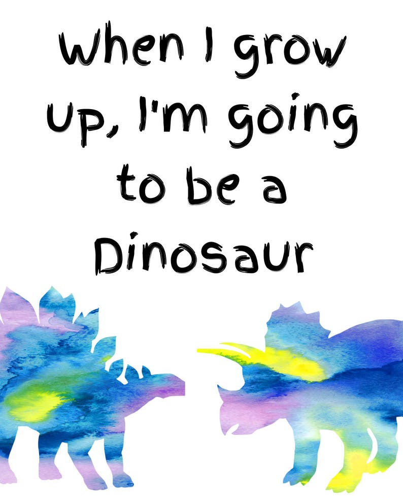 Science Dinosaurs Printable Wall Art Instant Download - Etsy