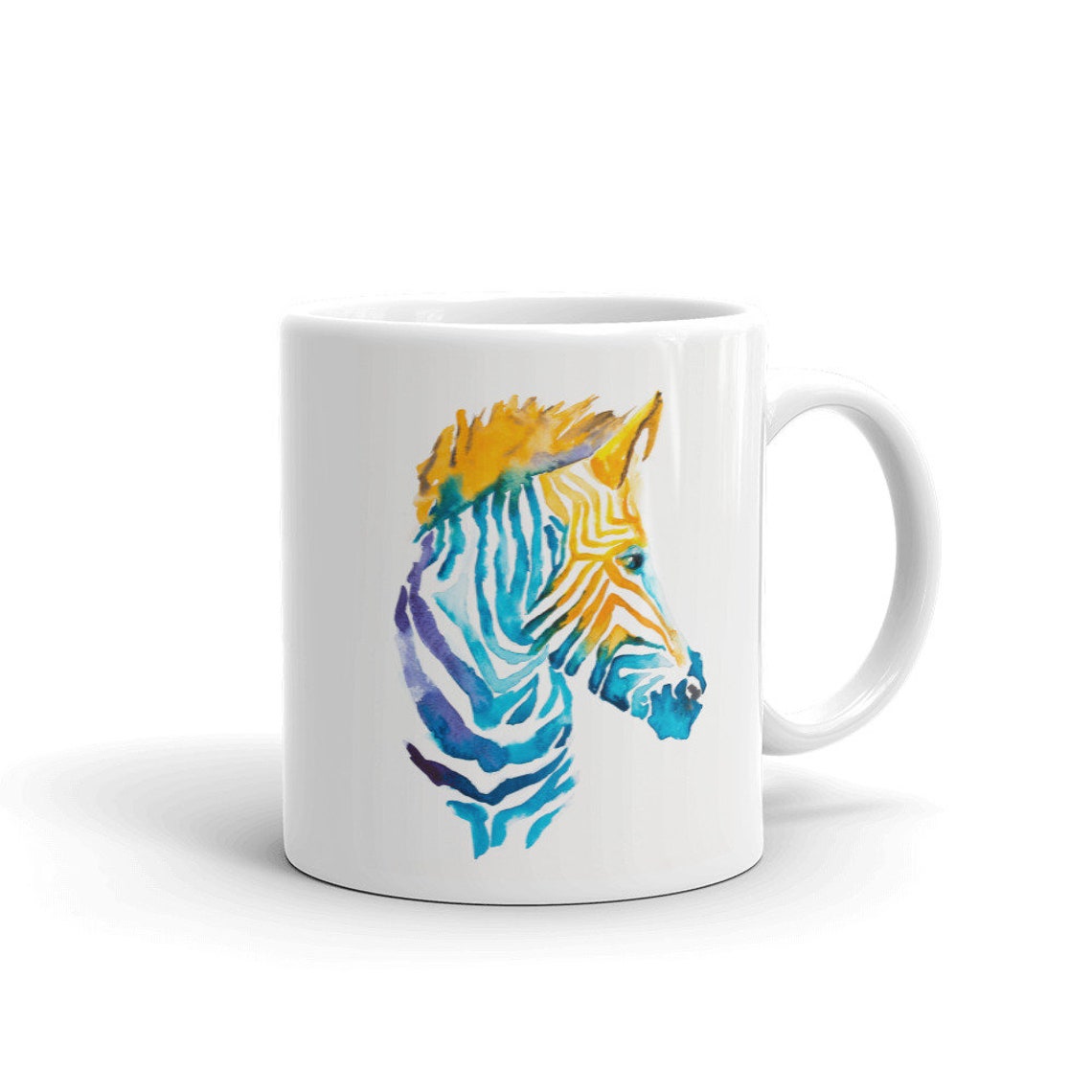 Zebra Mug Watercolor Zebra Mug Zebra Gift Zebra Coffee Mug - Etsy