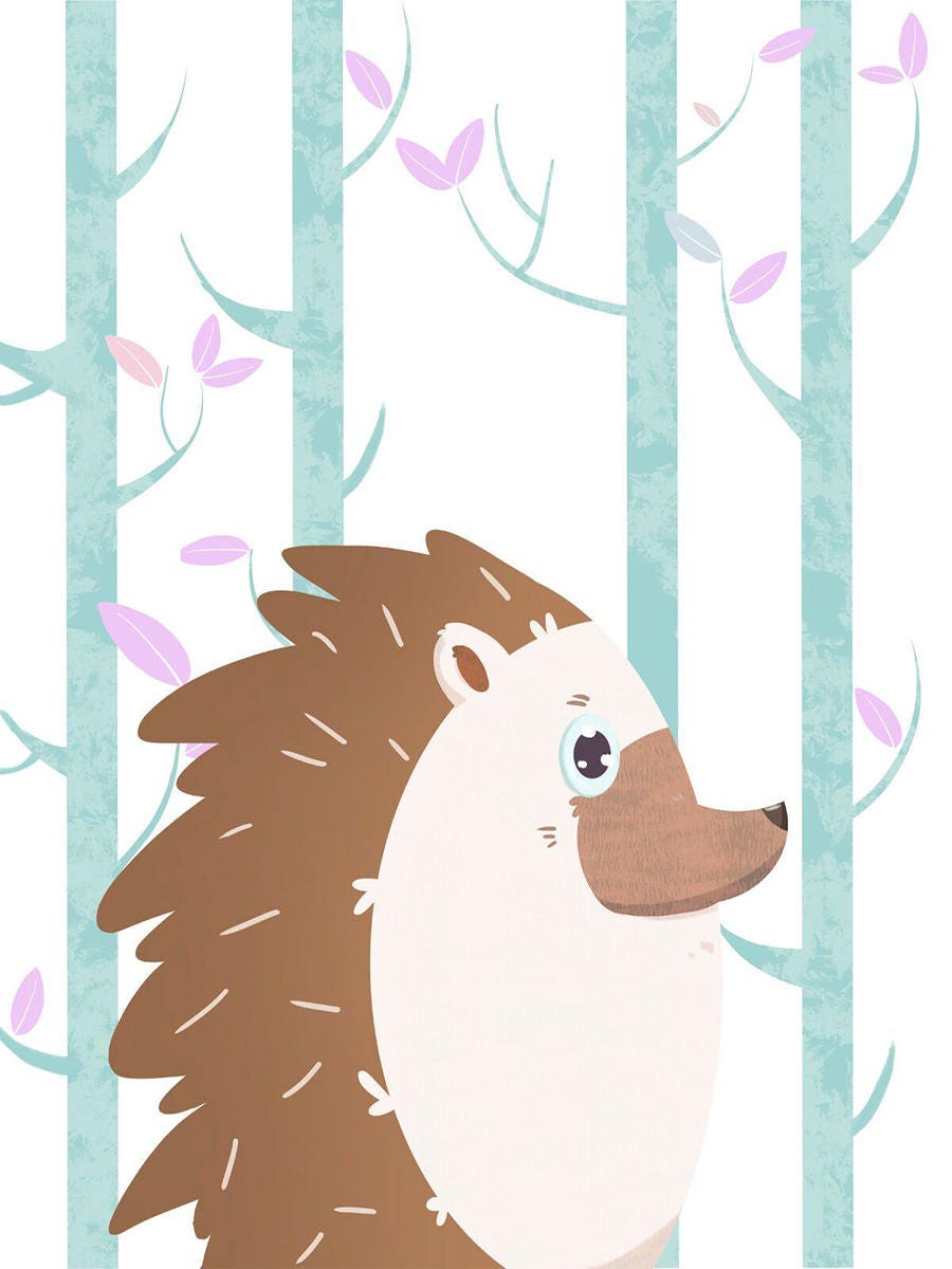 Fox Hedgehog Rabbit Printable Wall Art, Instant Download, Set of Three ...