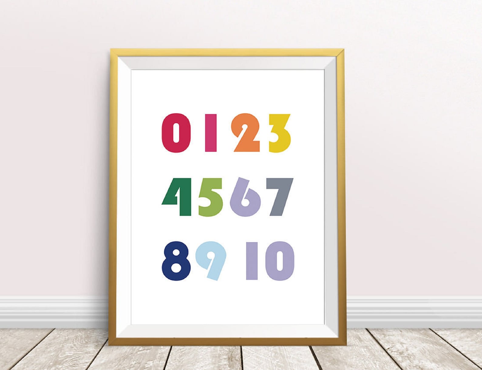 Learn Numbers Nursery Print, Educational Poster for Toddlers, Instant ...