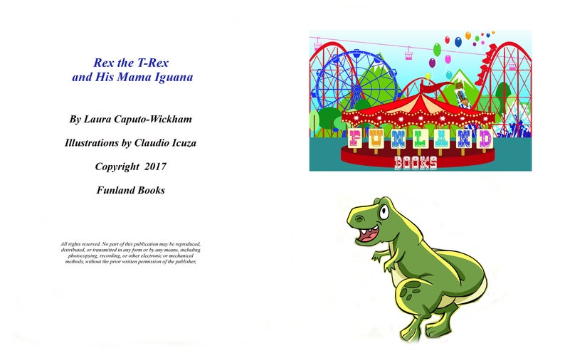 Rex the T-rex, Kids Dinosaur Book, Instant Download, Dinosaur E-book ...