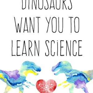 Science Dinosaurs Printable Wall Art, Instant Download, Classroom ...