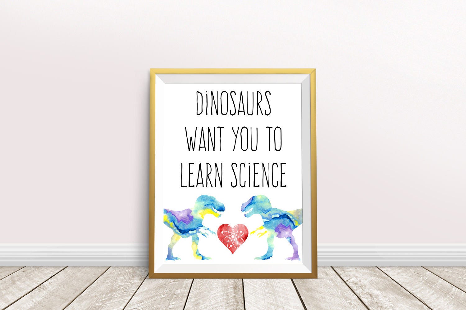 Science Dinosaurs Printable Wall Art, Instant Download, Classroom ...