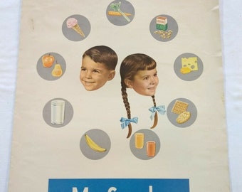 1950s Milk Advertising Poster National Dairy Council | Etsy