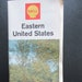 1967 Shell Oil Gas Service Station Map, Eastern United States, Vintage ...